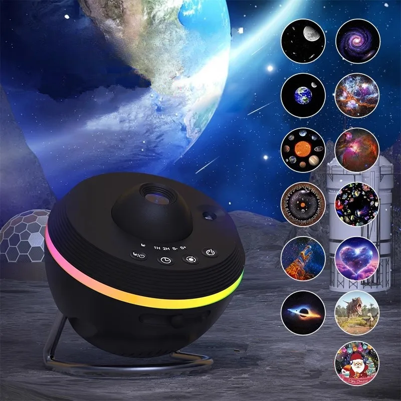 Newest-Dynamic-Meteor-13-in-1-Ultra-Clear-Galaxy-Projector-Lamp-Rotary ...