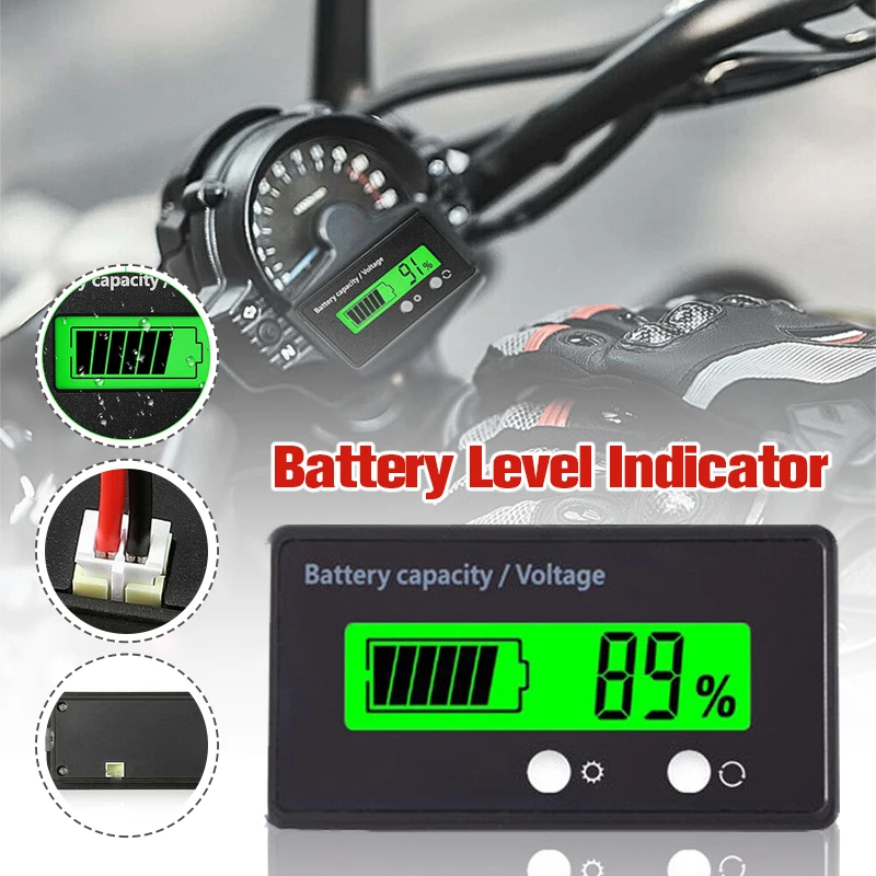 Lcd-12v-24v-36v-48v-Battery-Status-Voltmeter-Monitor-Caravan-Brand-New ...