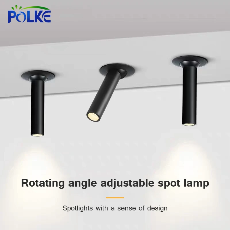 LED-Spotlights-Long-Tube-Ceiling-Recessed-Lamp-Rotatable-Angle-White ...