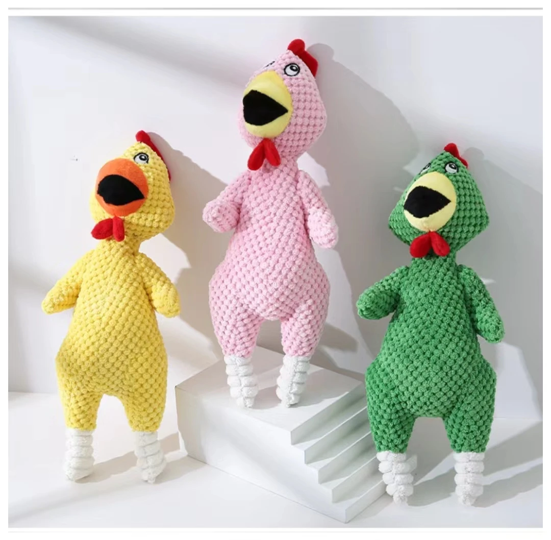 Juguetes vocalizables para mascotas, bonito pollito de bebé con ...