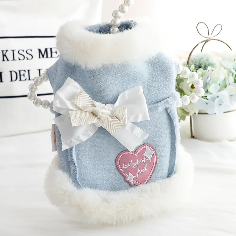 Pet-Jacket-Super-Warm-Clothes-for-Dogs-Fashionable-Princess-Jacket-Pink ...
