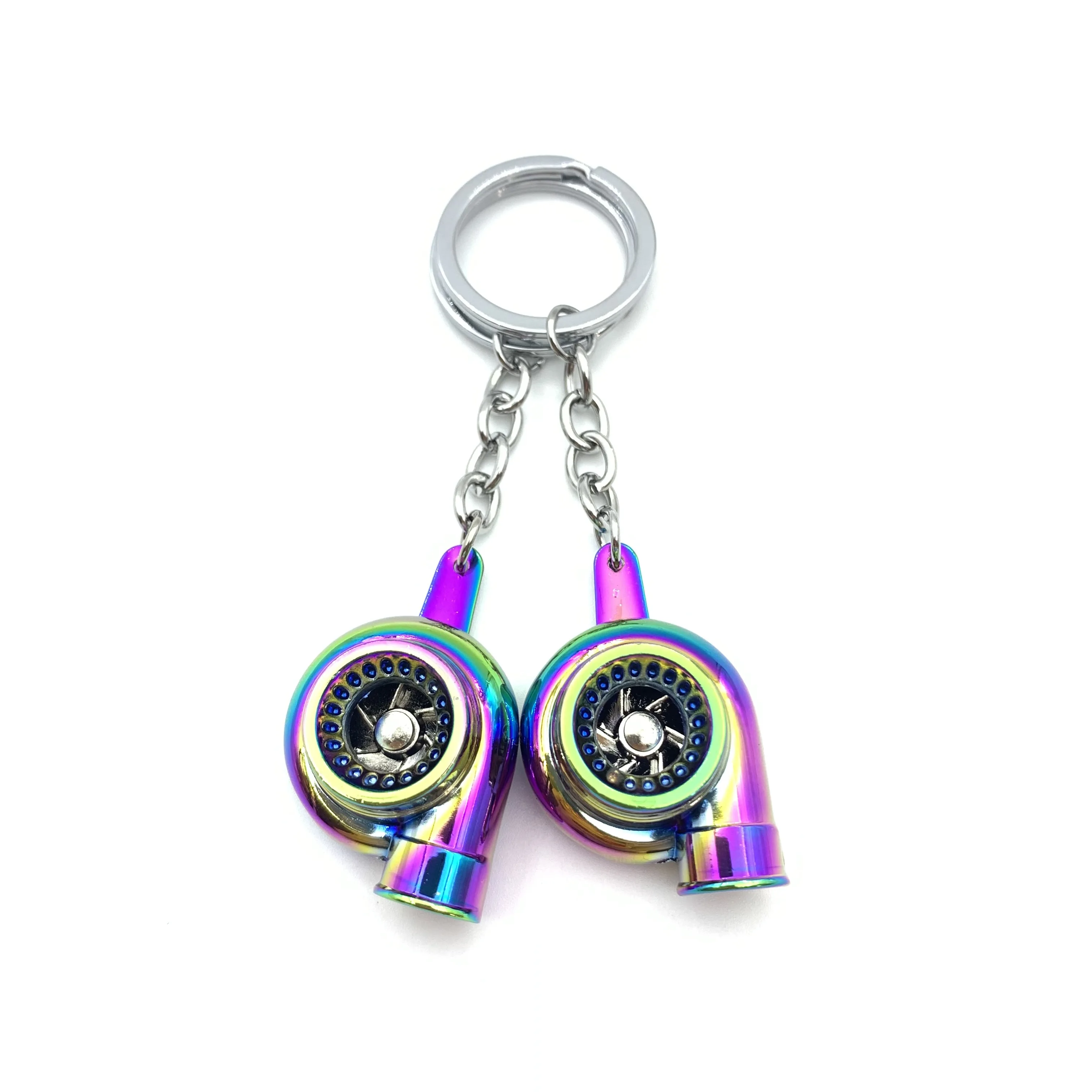 Mini-Turbo-Turbocharger-Keychain-Spinning-Turbine-Key-Chain-Ring ...