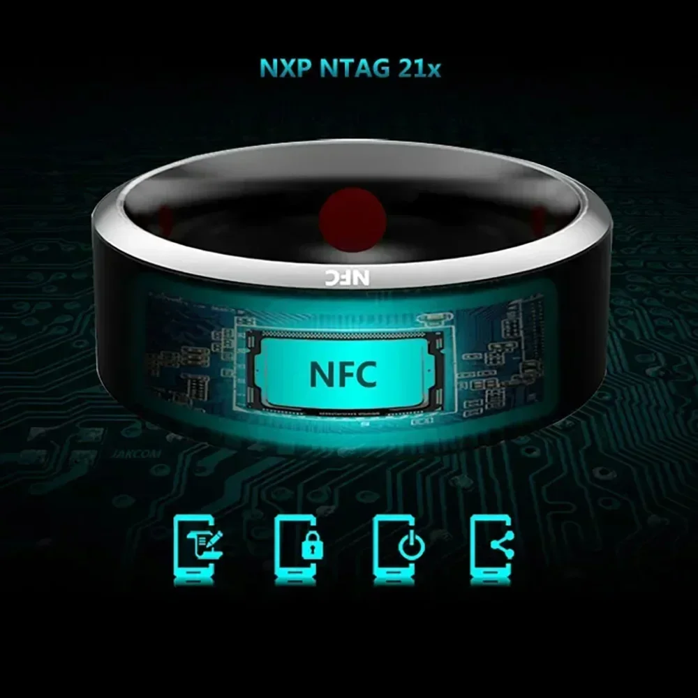 Fashion-NFC-Control-Smart-Ring-New-Electronic-Bluetooth-Ring-Solar-Ring ...