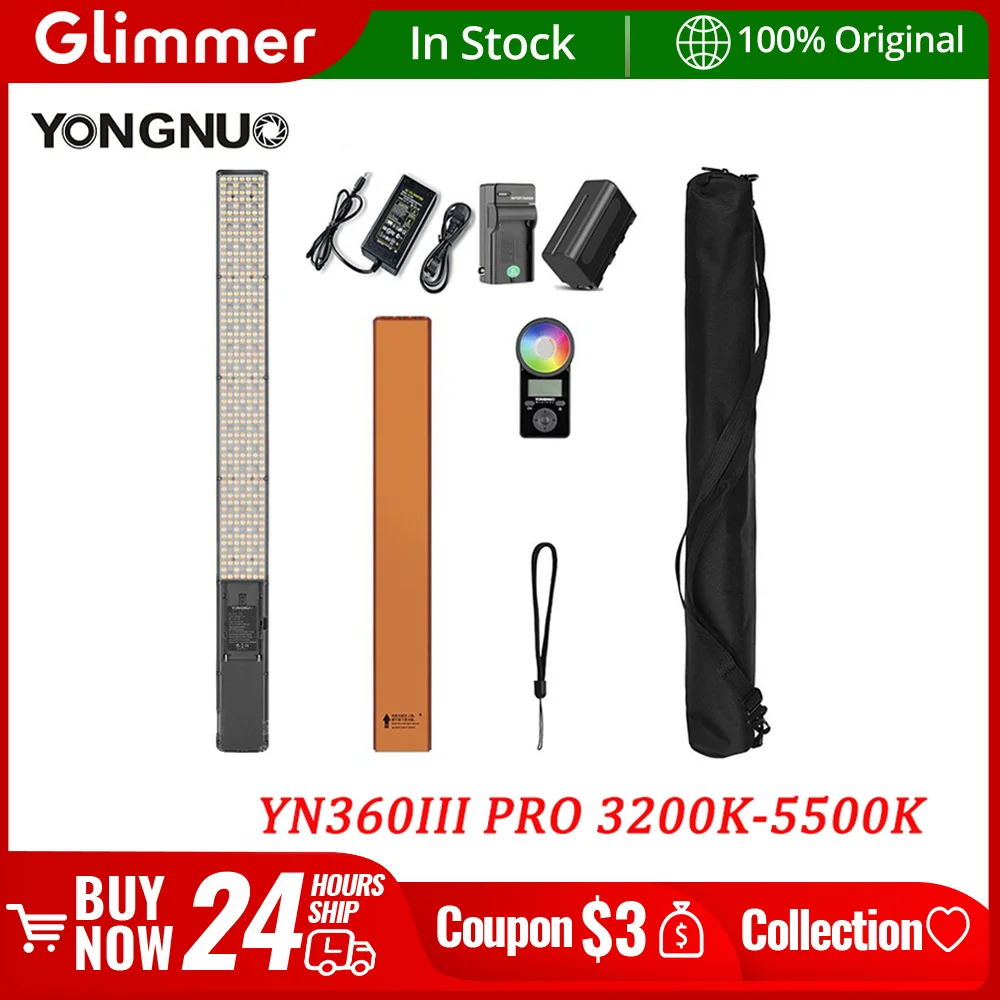 Yongnuo-YN360-III-YN360III-PRO-Handheld-3200K-5500K-RGB-Colorful-Ice ...