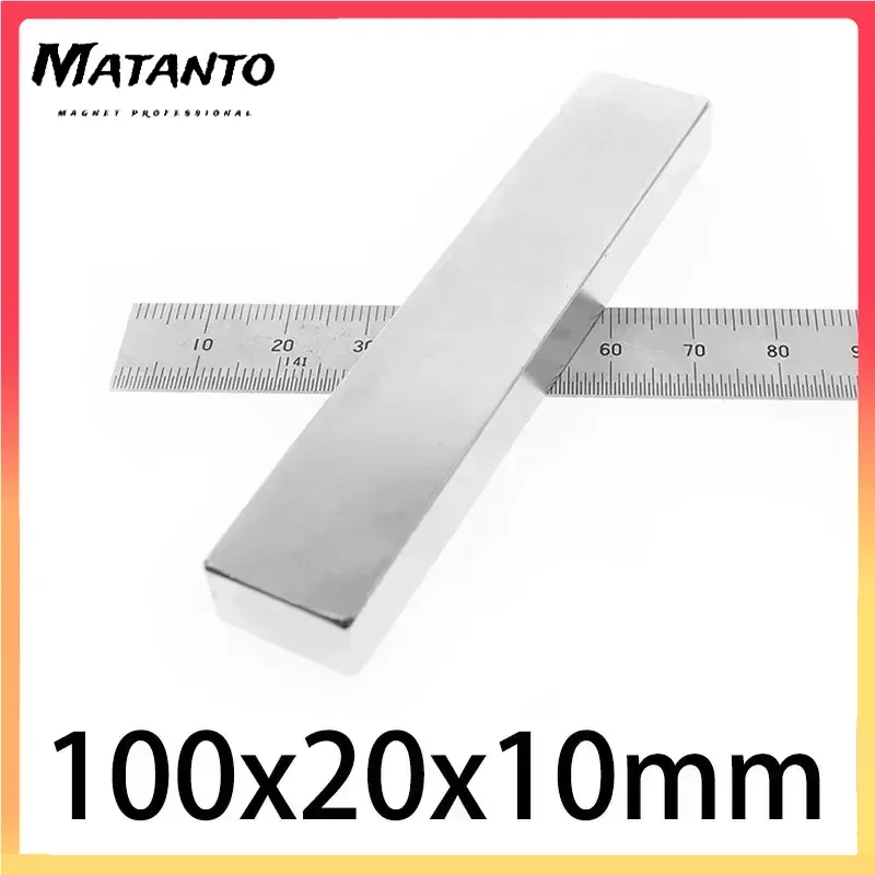 100x20x10mm-Block-Powerful-Magnets-Long-Sheet-Neodymium-Magnet-100mm-x ...