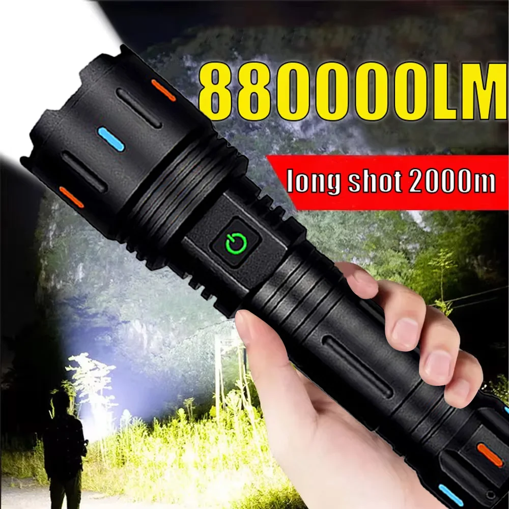 Most-Powerful-900W-Flashlight-High-Power-Led-Flashlights-Rechargeable ...