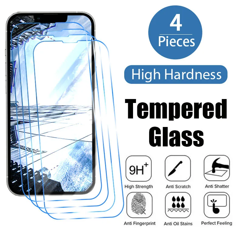 Protector de pantalla para iPhone, cristal Protector para iPhone 14, 13 ...