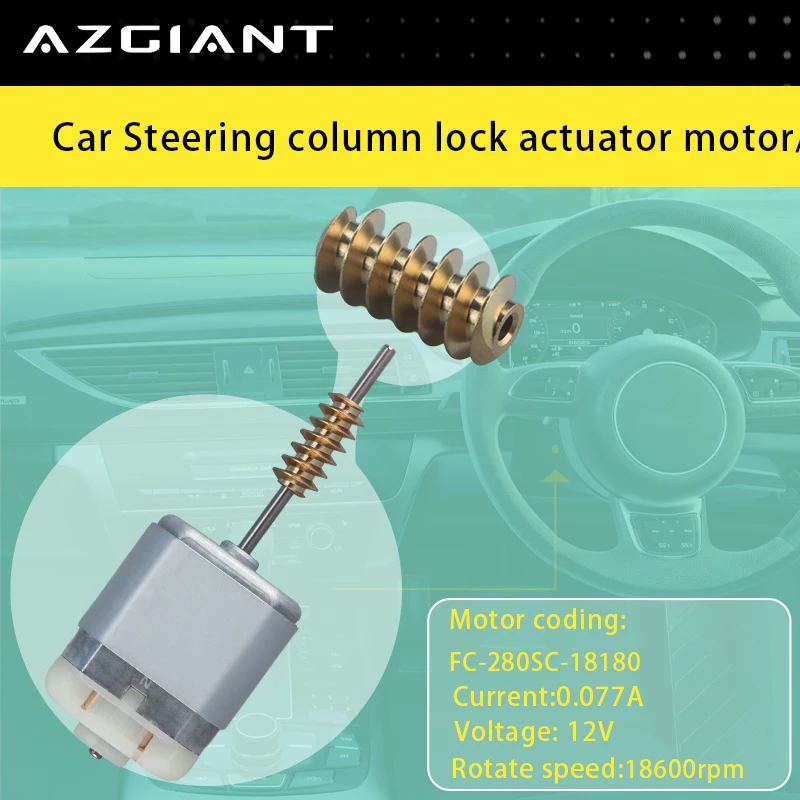 Car-Steering-Wheel-Column-Lock-motor-FC-280SC-Worms-2T-Disassembly ...