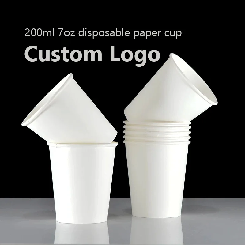 1000pcs 180ml 6oz paper cups Personalized Custom，Company logo cups ...