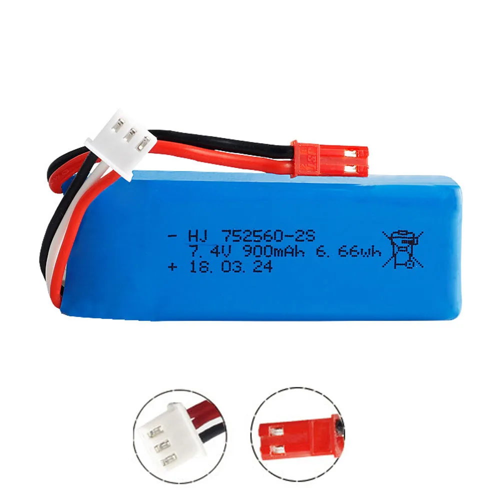 7-4V-900mAh-Lipo-battery-for-XK-X520-XK-X420-6-Channels-Brushless ...