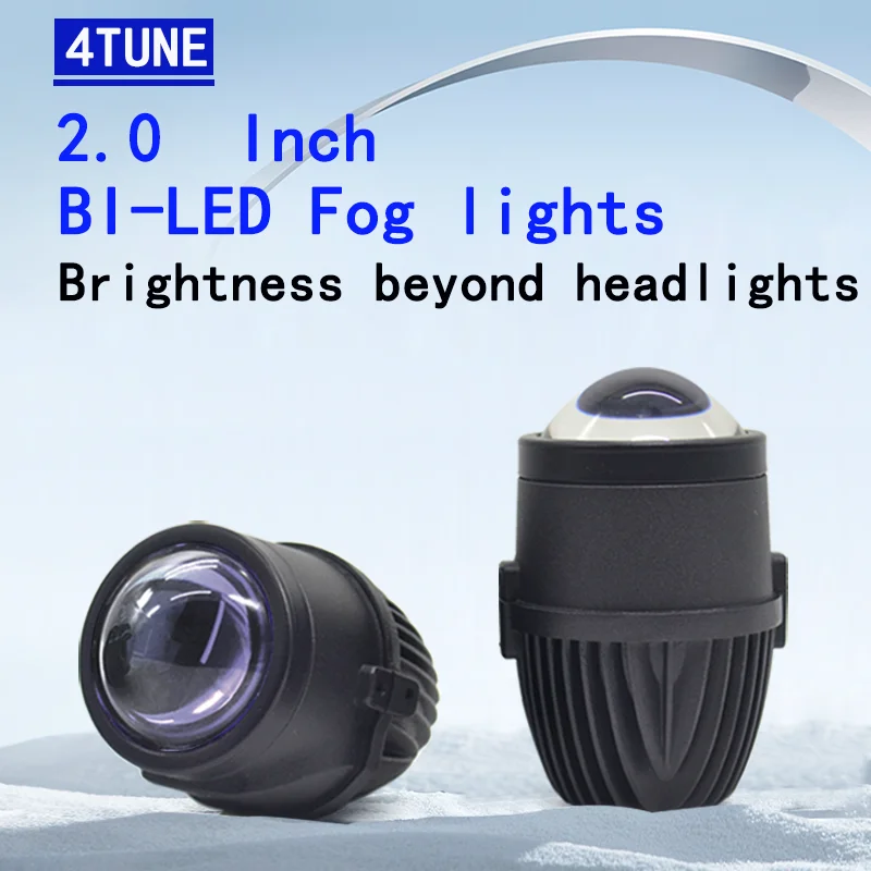 Bi-LED-Fog-Light-2-inch-Universal-Spotlight-blue-lens-Fog-lamp ...