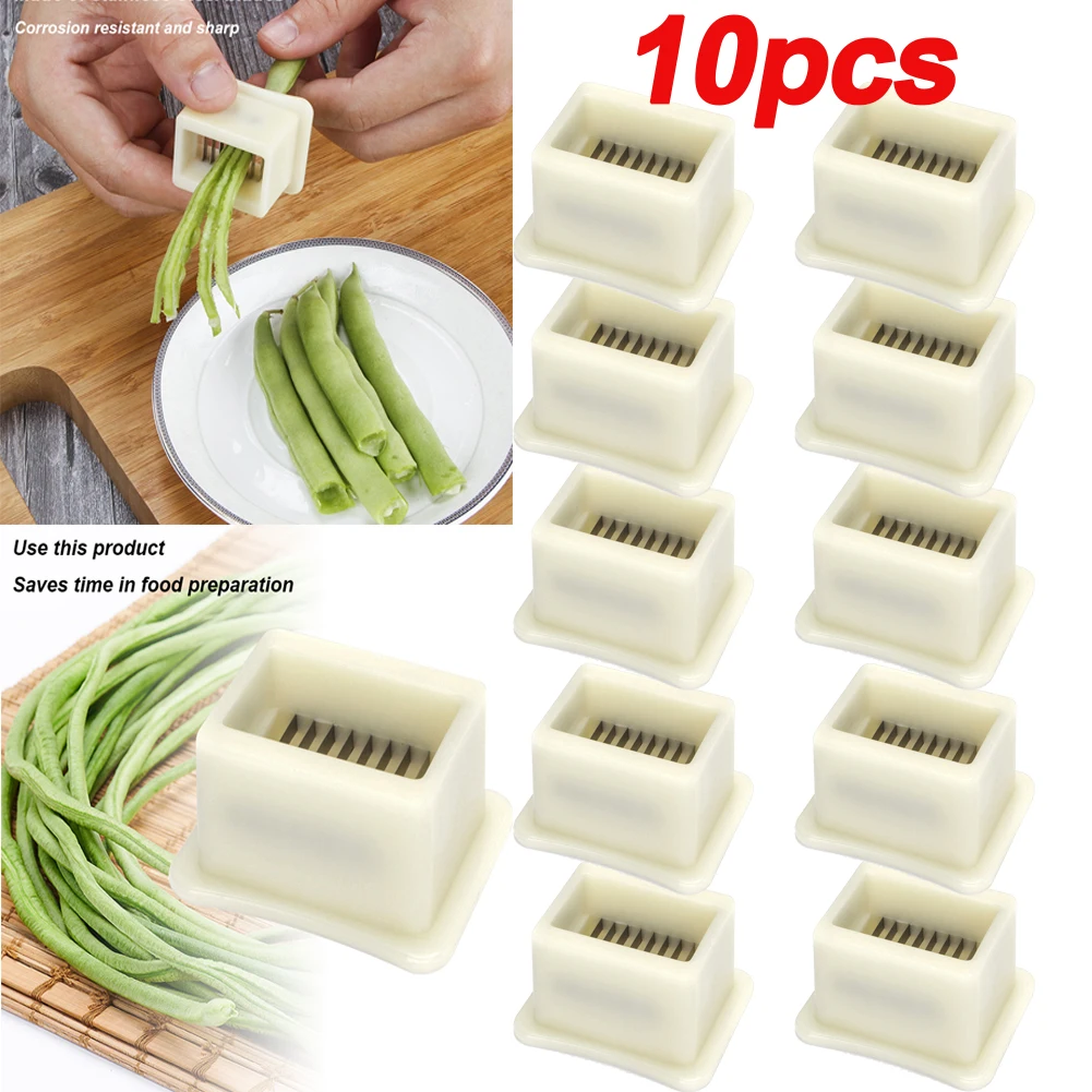 1-10PCS-Bean-Slicer-Cutter-Stainless-Steel-Blade-Functional-Vegetable ...