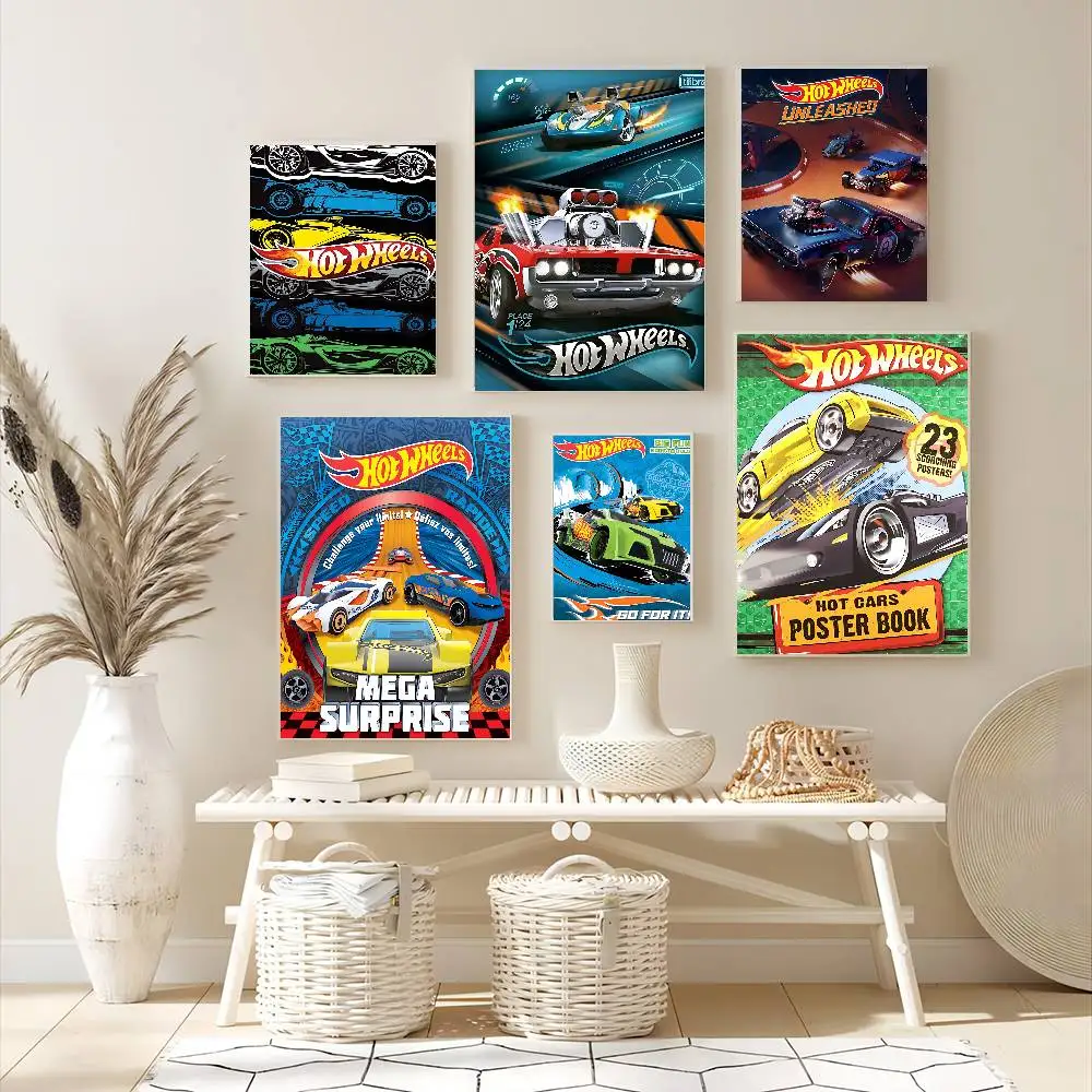 H-Hot W-Wheels Movie Sticky Posters Whitepaper Sticker DIY Room Bar ...