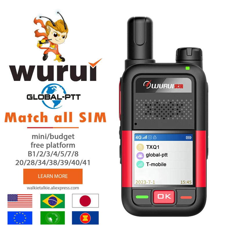 Wurui-N8-global-ptt-POC-walkie-talkie-internet-4G-Two-way-radio ...