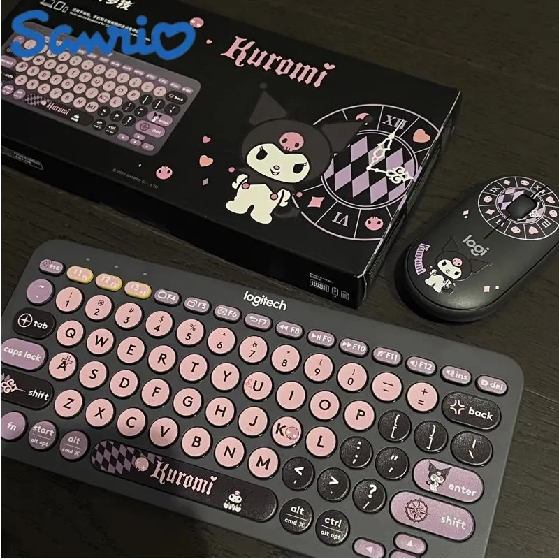 Sanrio-Kuromi-Logitech-K380-Keyboard-Cute-Cartoon-High-value-Girl-Heart ...