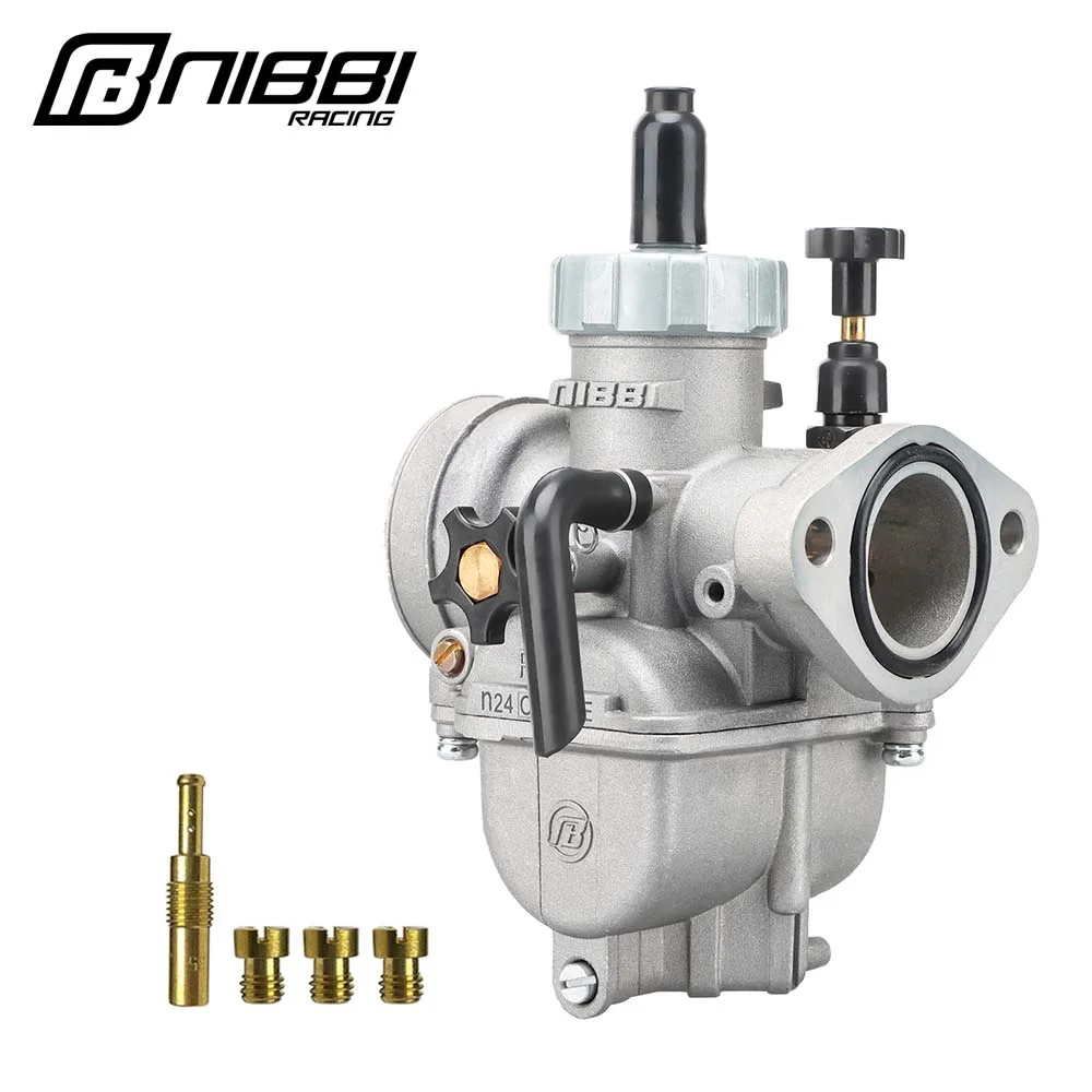 NIBBI-2T-4T-Carburetor-PE19-22-24-26-28mm-Flange-Motorcycle-Engine-with ...