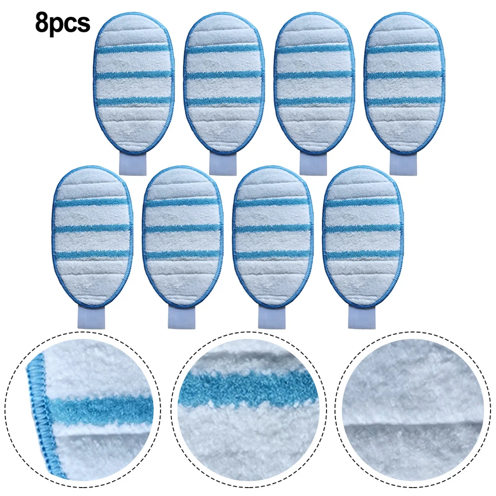 8-Pcs-Pads-Mop-Cloth-For-Black-Decker-FSH10SM-FSH10SMP-Steamitt-Steam ...