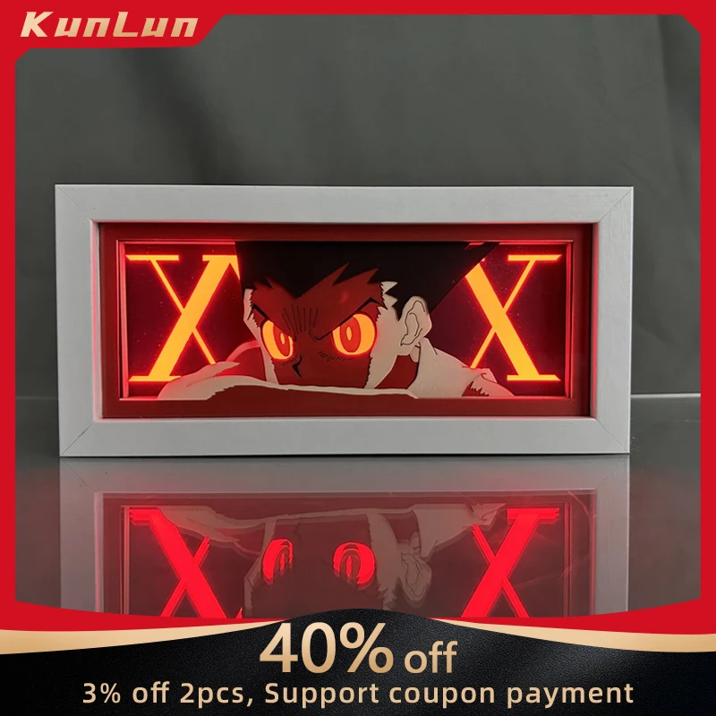 Hunter-X-Hunter-Anime-Peripherals-GON-FREECSS-Led-Light-Paper-Cut ...