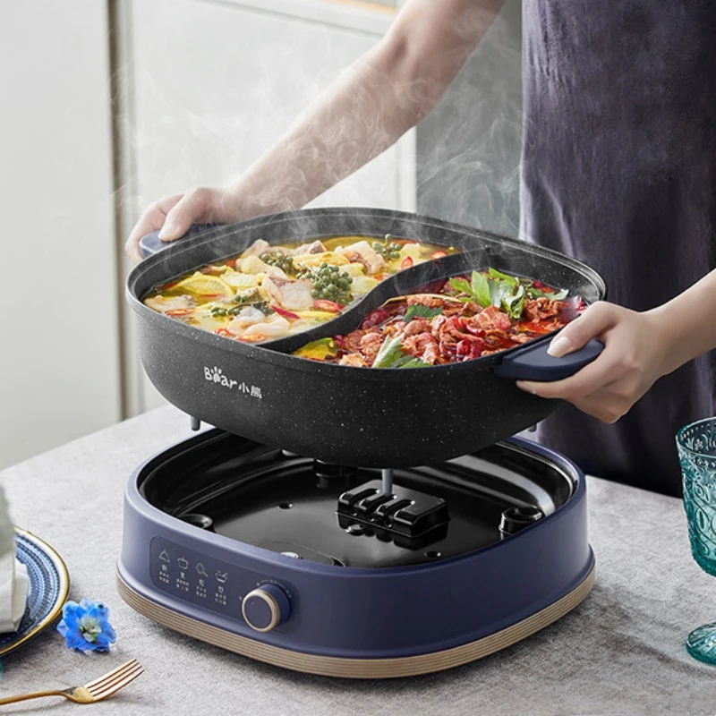 Split Electric Hot Pot Household Double Flavor Mandarin Duck Pot ...