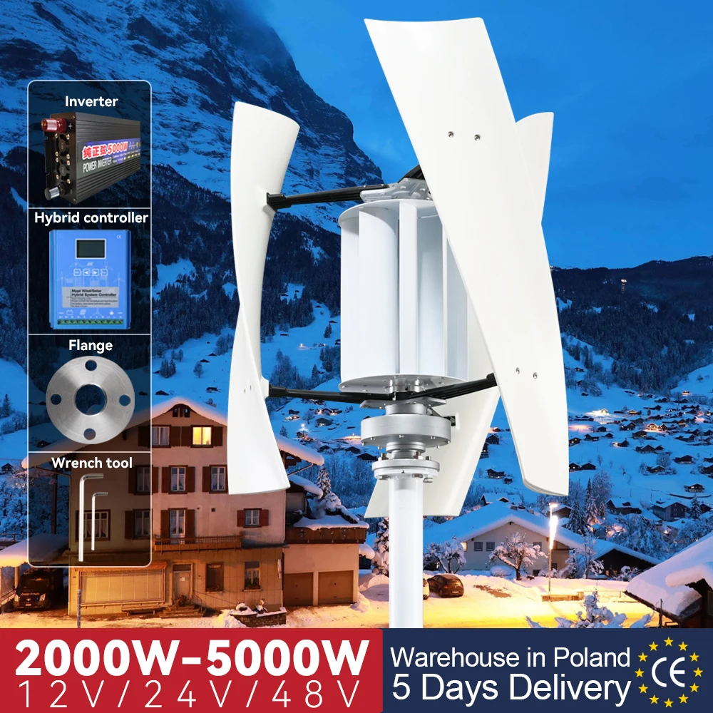 Wind-Turbine-5KW-2KW-Vertical-Axis-Maglev-Plant-High-Voltage-Generator ...