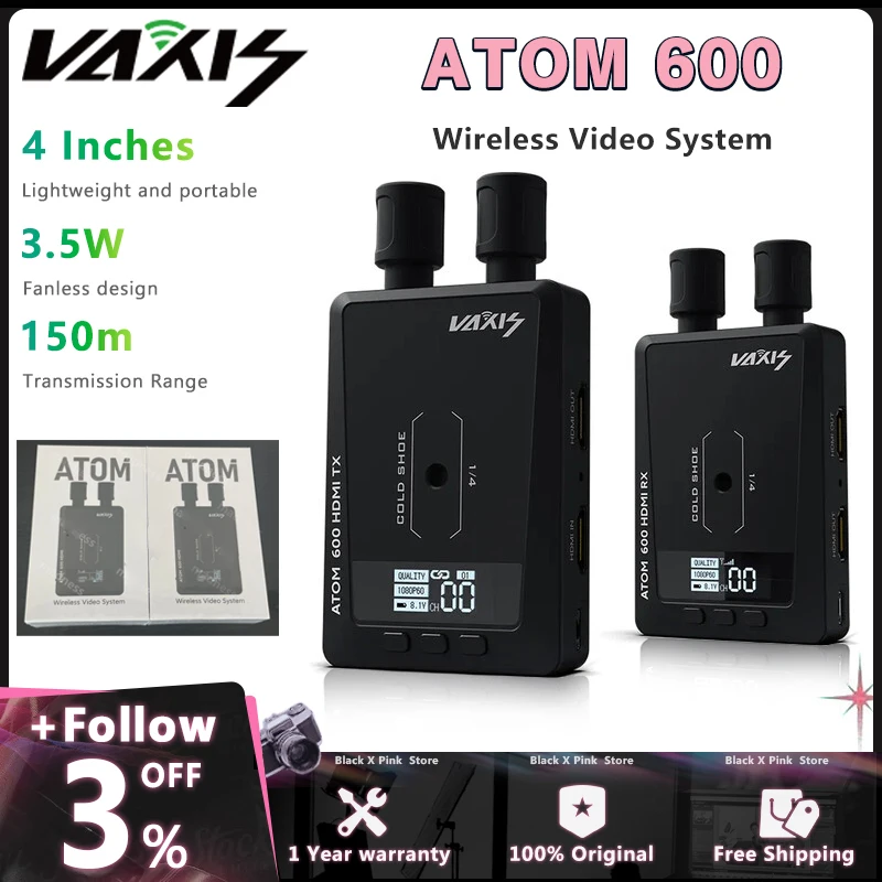 Vaxis-ATOM-600-HDMI-Compatible-Wireless-Transmitter-Receiver-1080P-HD ...