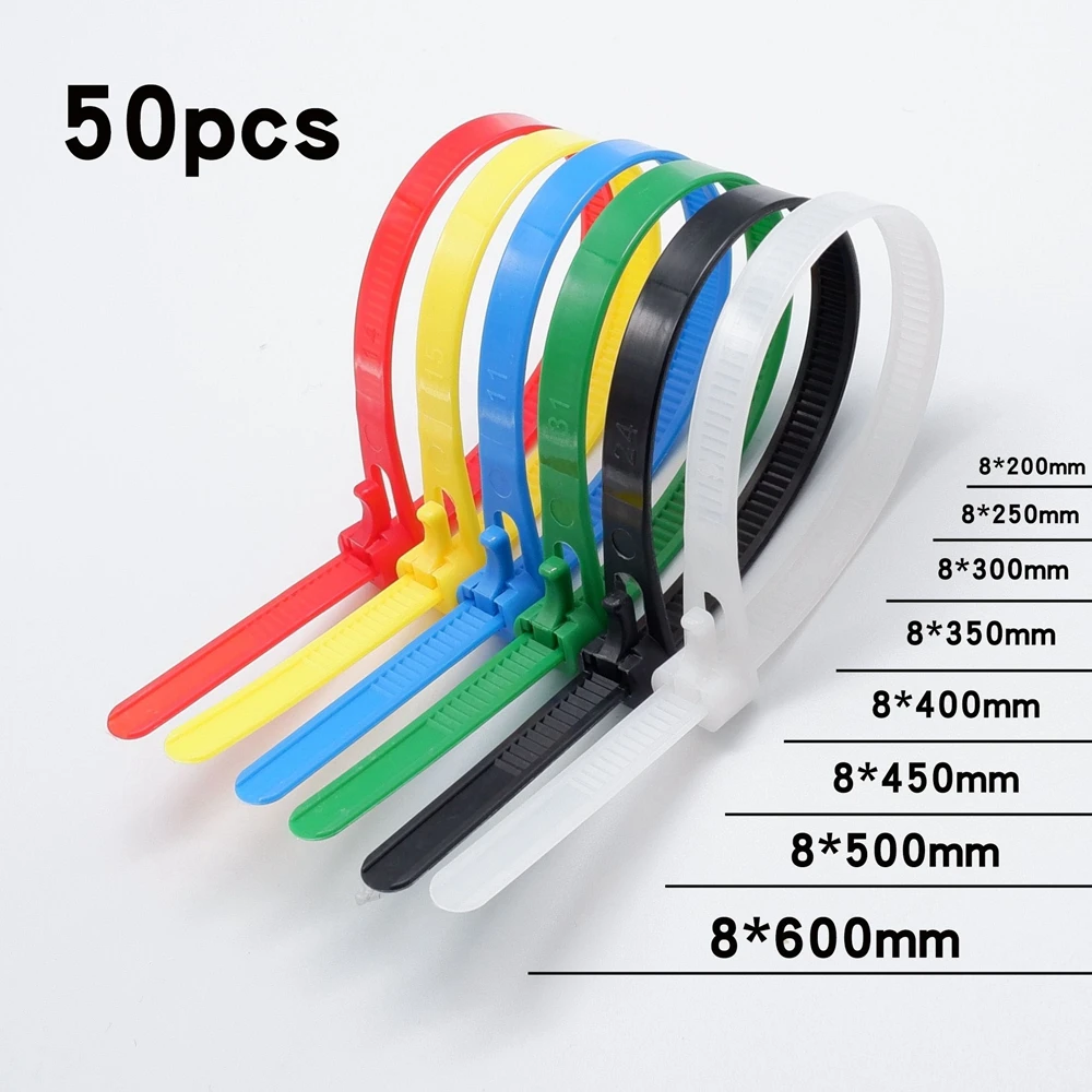 Releasable Nylon Cable Ties top Zip