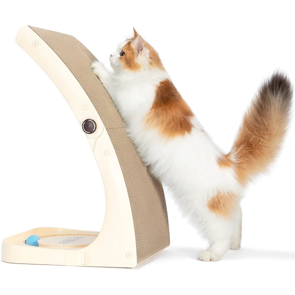 UniBlissy-Cat-Scratcher-Premium-Pad-Solid-Frosted-Frame-Turntable-Toy ...