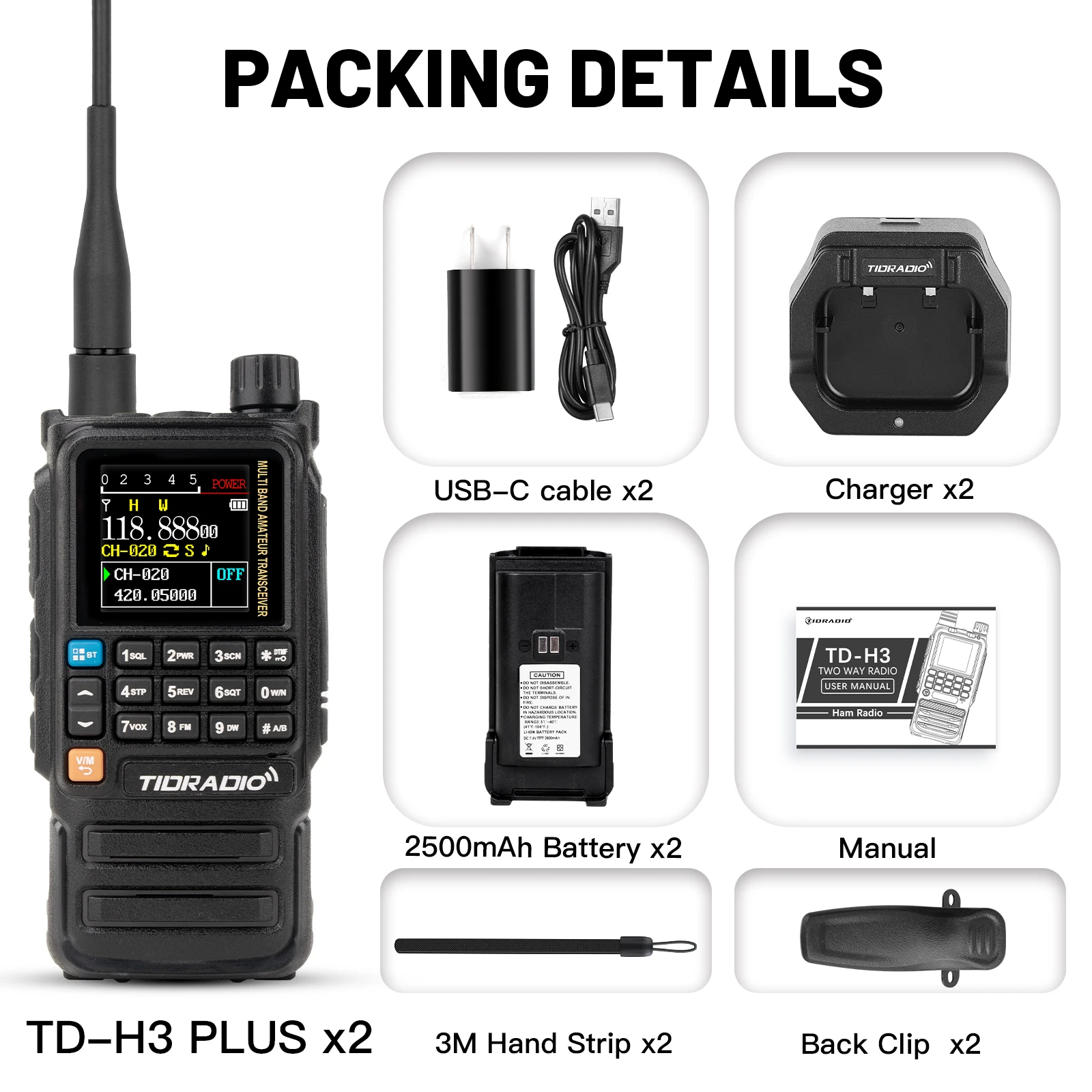 TIDRADIO H3 Plus Глобальная рация | AliExpress