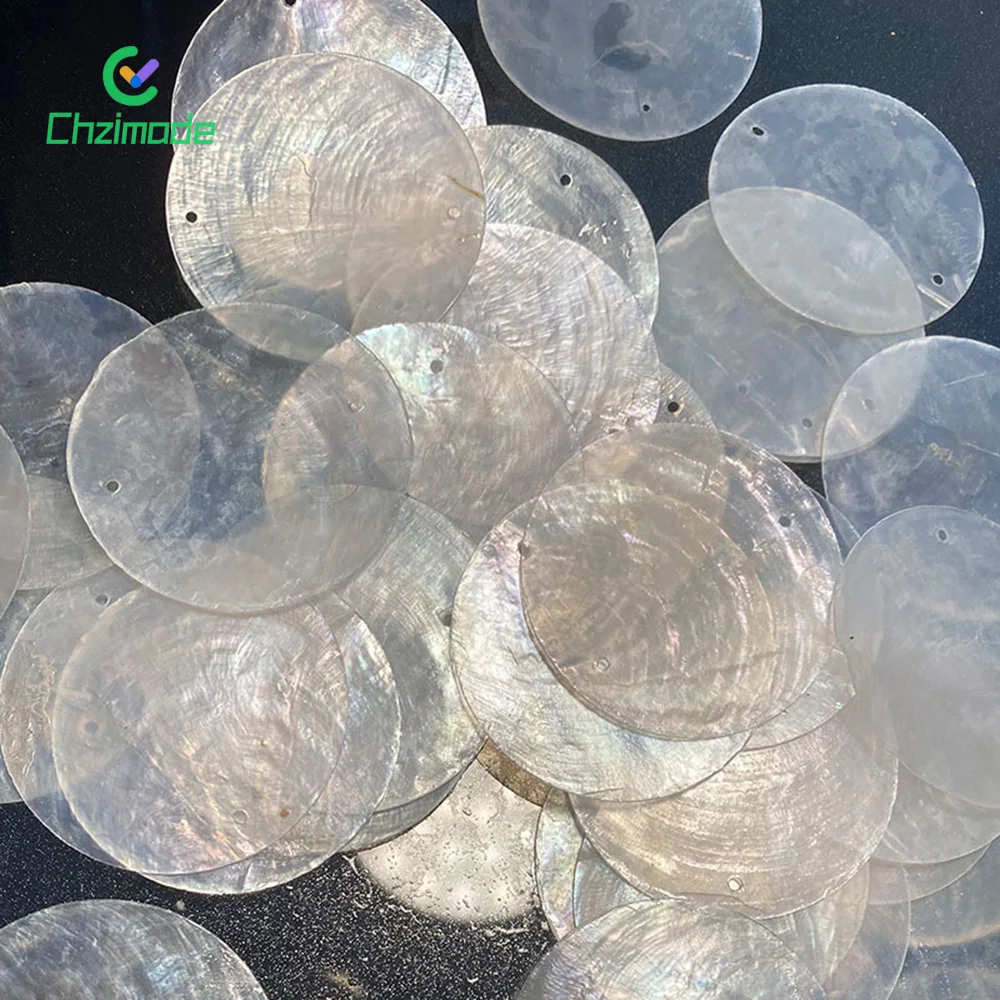 10-20PCS-Natural-Shell-Round-Slices-Ornaments-DIY-Mirror-Shells ...