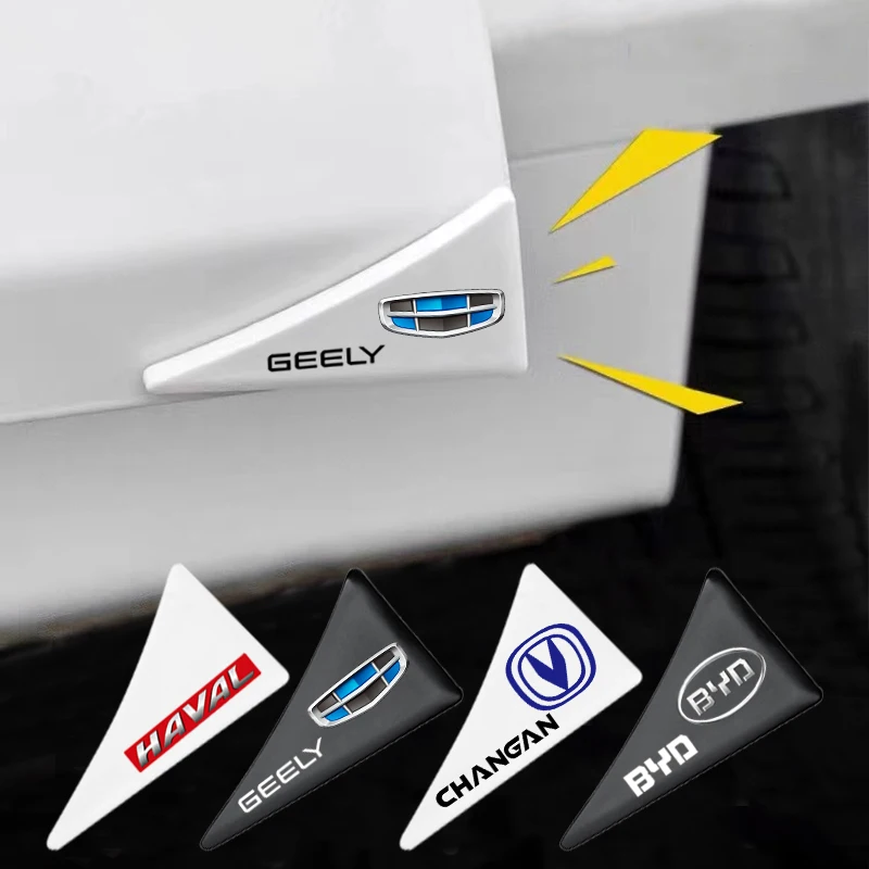 2/4Pcs Car Door Corner Cover Bumper Protector Anti Scratch Sticker For ...