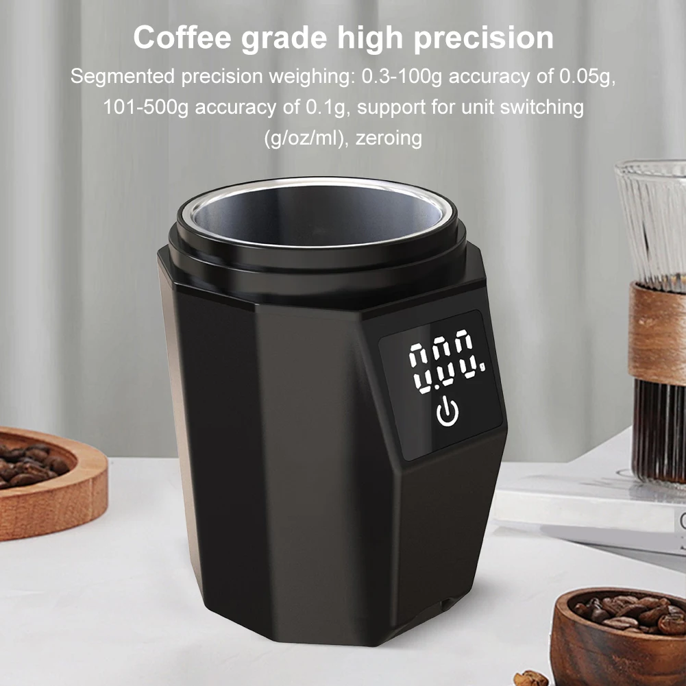 Digital Coffee Dosing Cup & 58mm Portafilter 0.1g Precision Espresso ...