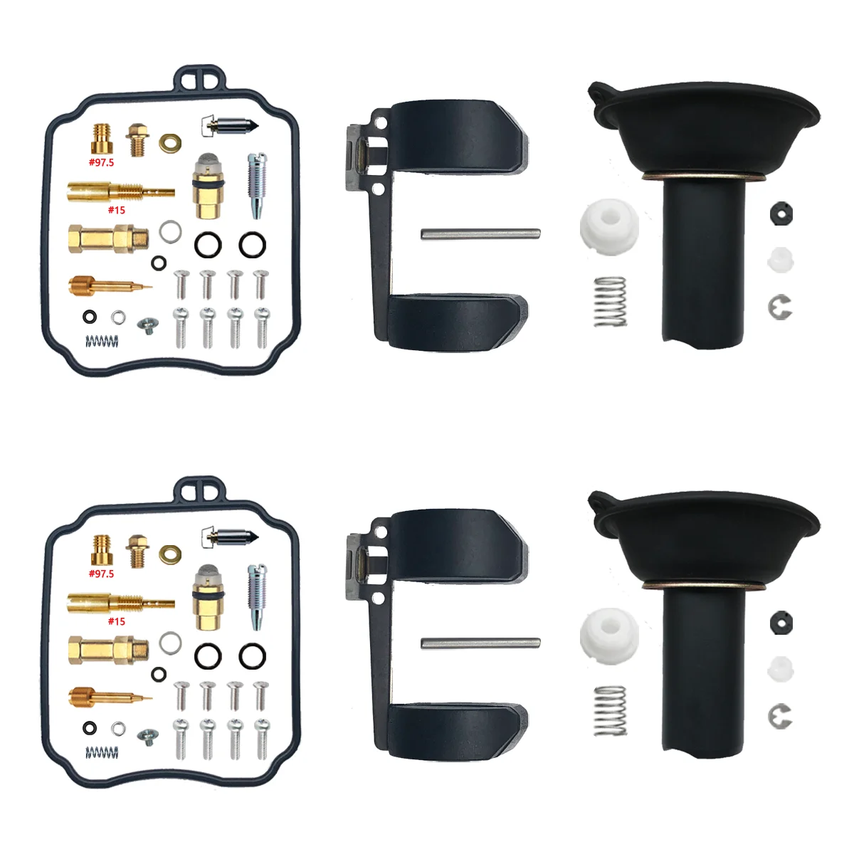 Yamaha SRV250 Motorcycle carburetor repair kit 1992-1998 Float Plunger ...