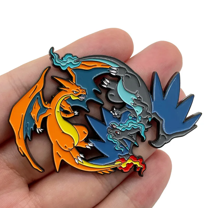 Pokemon-charizard-rayquaza-broche-de-metal-pikachu-cartoon-kawaii ...