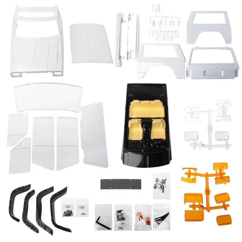 1-10-Hard-Plastic-Body-Shell-Kit-275mm-Wheelbase-JEEP-Cherokee-XJ ...