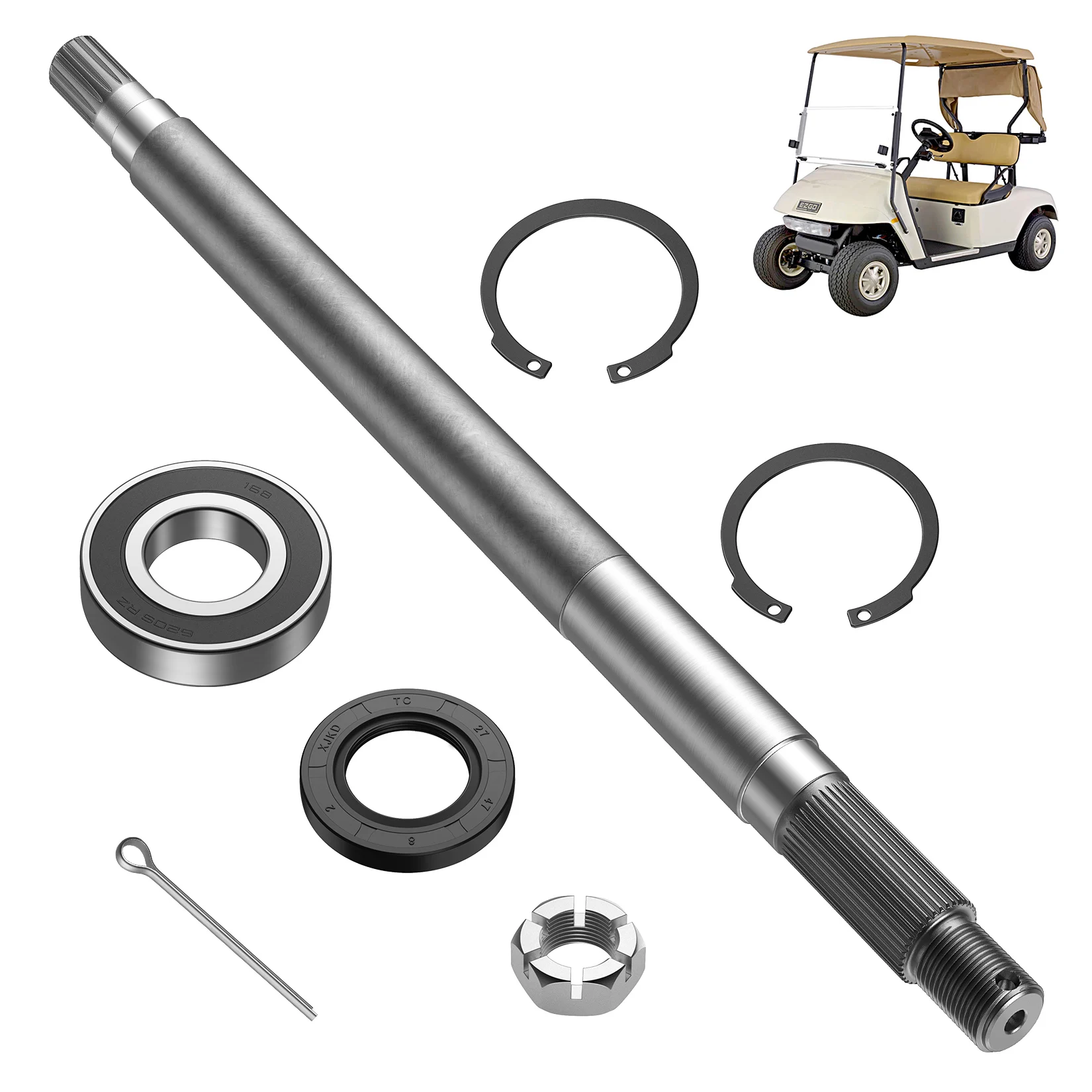 Passenger-Side-Rear-Axle-Shaft-Kit-30-Teeth-for-1994-3-2009-EZGO-Gas ...