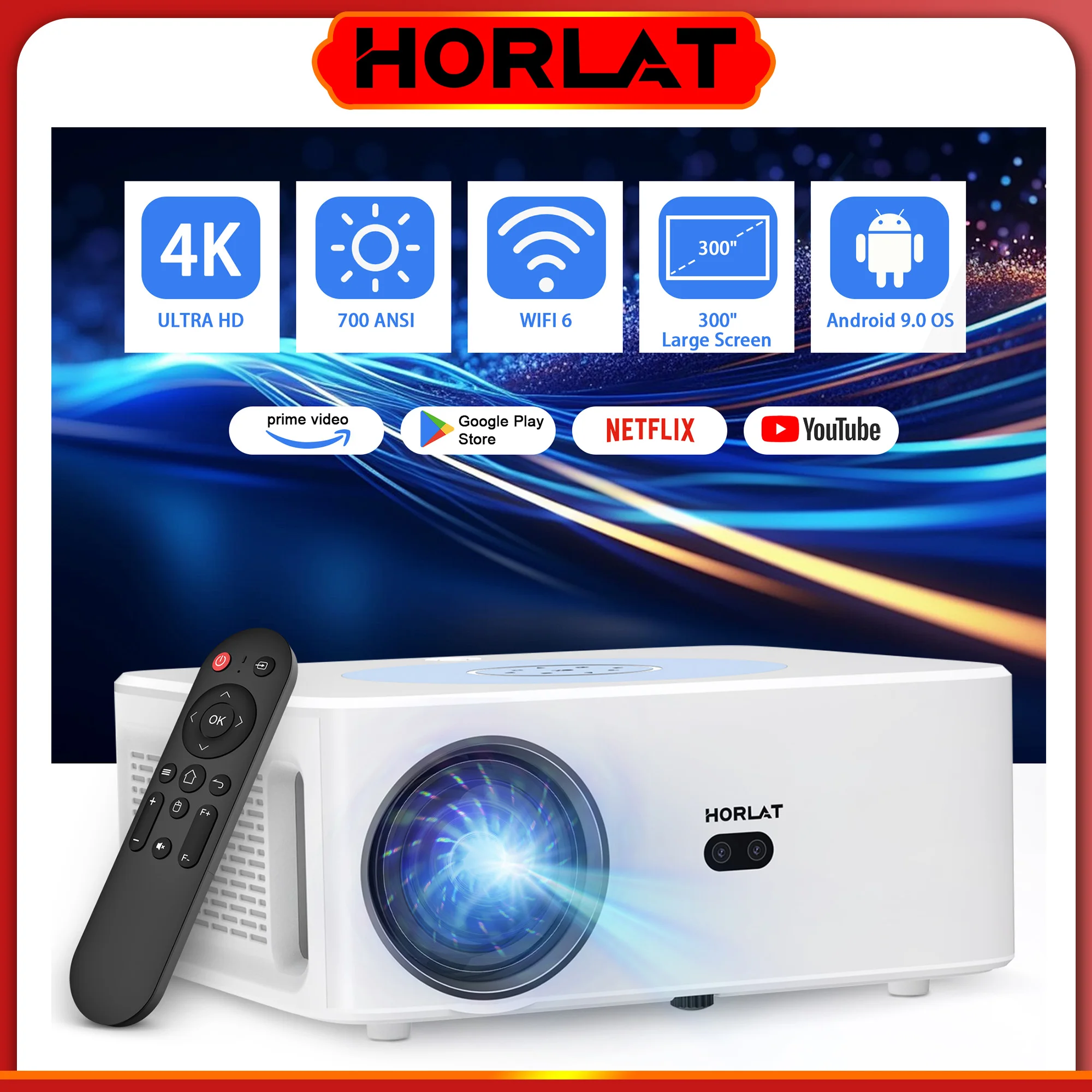 HORLAT-LED-Projector-Android-4K-Full-HD-1080P-Video-Home-Theater ...