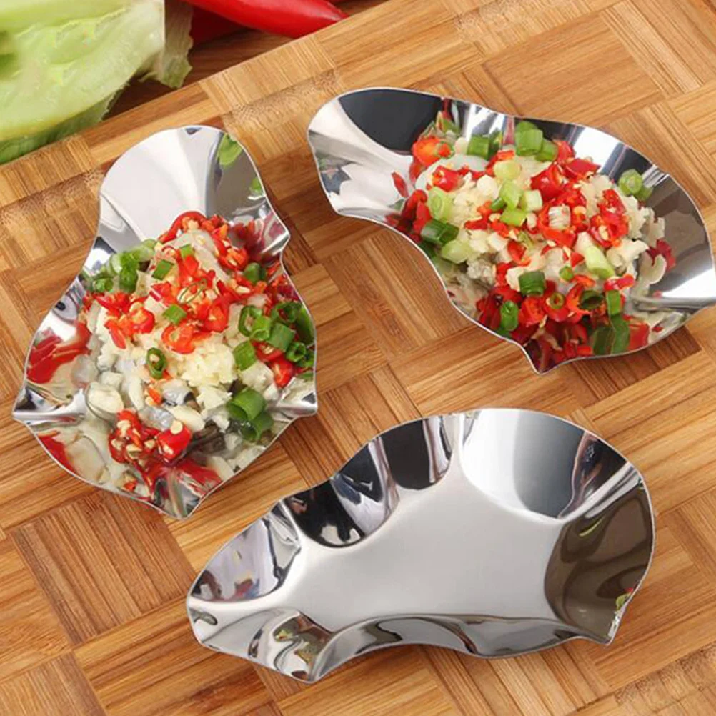 6-Pcs-Stainless-Steel-Oyster-Dish-Dipping-Dishes-Reusable-Shells-Pans ...