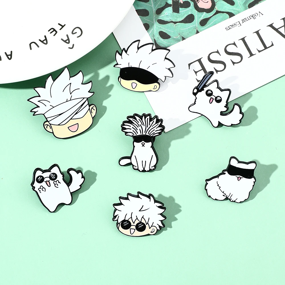 Anime-Jujutsu-Kaisen-Pins-Yuta-Okkotsu-Pin-Gojo-Satoru-Cats-Enamel ...