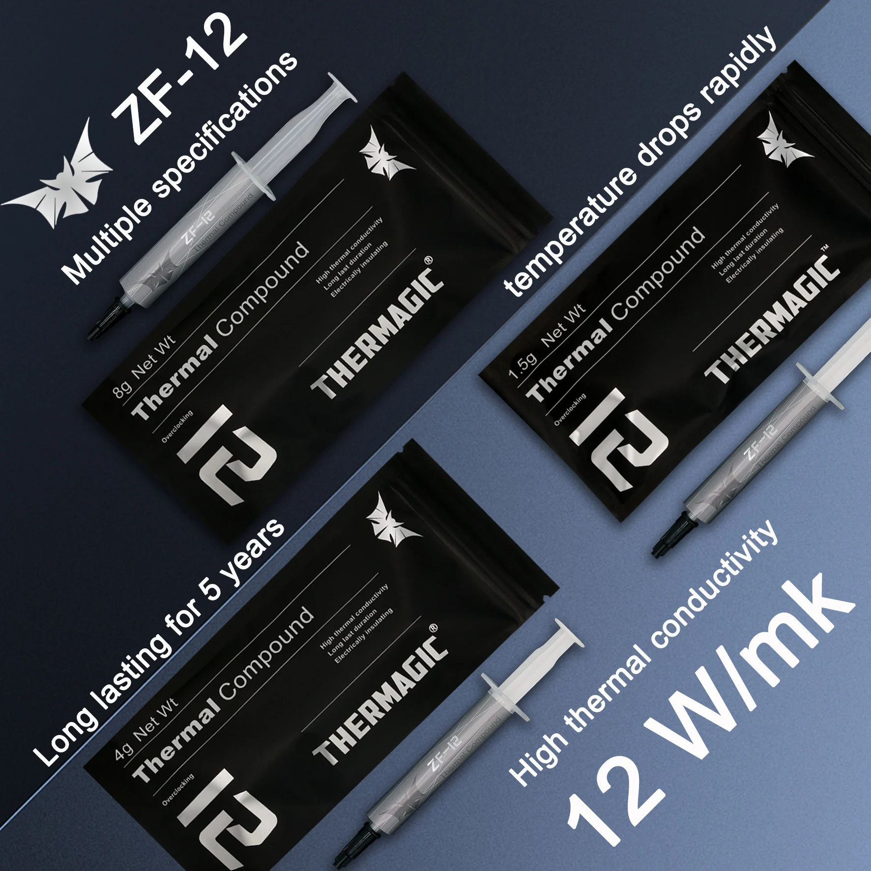 ZF-12-Thermal-Paste-12W-Thermal-Grease-1-5g-4g-8g-Heat-Sink-Silicone ...