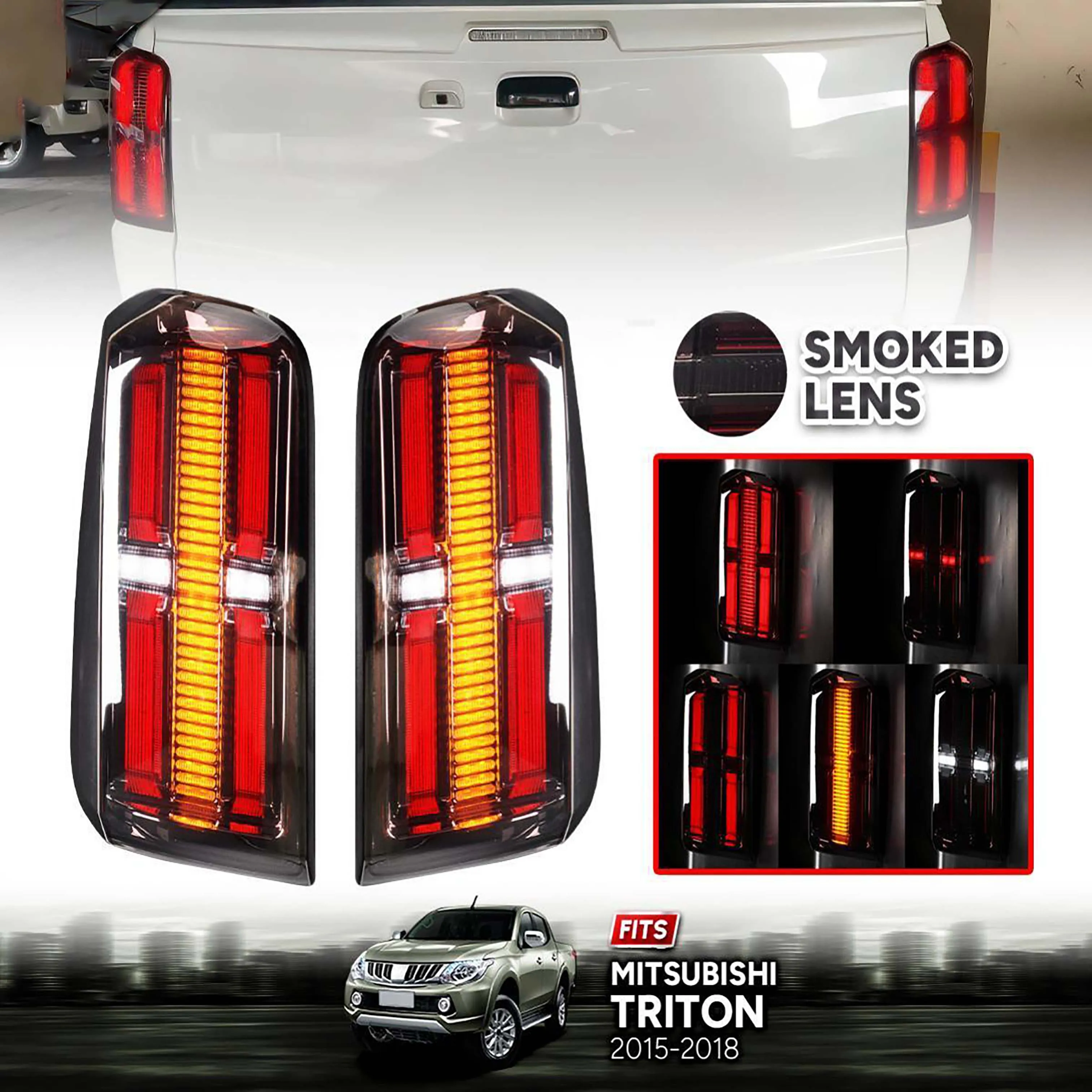 Pair-LED-Rear-Lamp-Tail-Lights-FOR-Mitsubishi-Triton-L200-2015-2016 ...