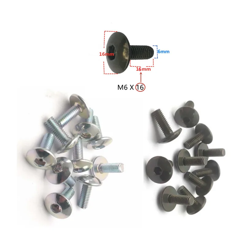 10pcs-Big-Flat-Round-Head-Inner-Hexagon-Screw-Bolt-M6-6mm-for ...