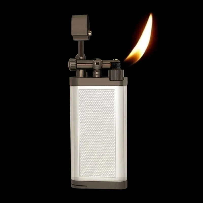 Genuine SPUNK Oblique Flame Inflatable Gas Pipe Lighter Grinding Wheel ...