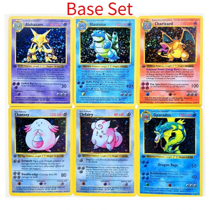 55pcs-set-Base-Set-Team-Rocket-Jungle-Fossil-Charizard-Toys-Hobbies ...