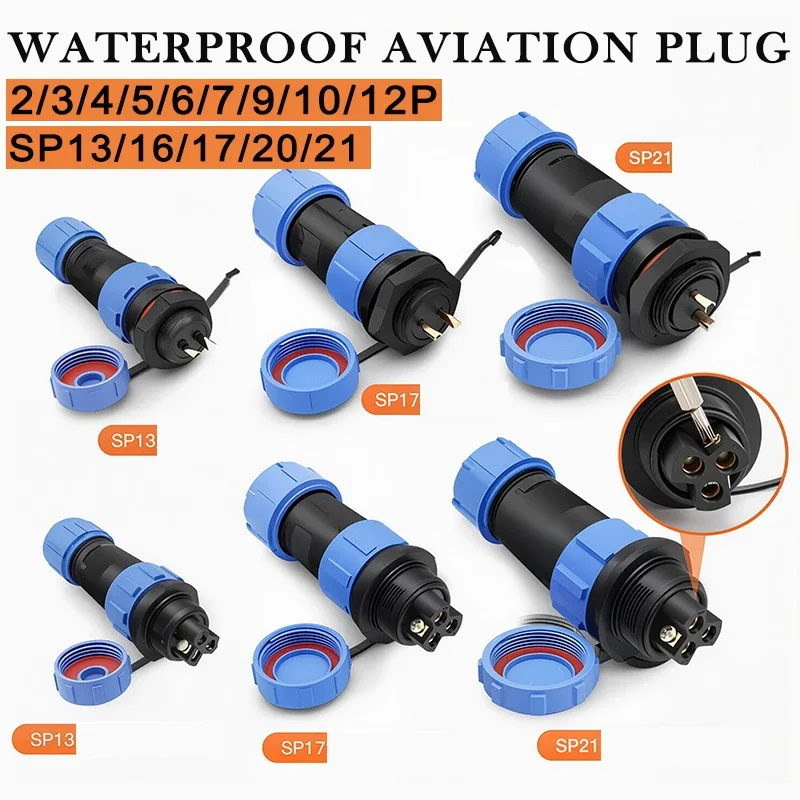 5/10/20Sets SP13 SP16 SP17 SP20 SP21 No Soldering IP68 Waterproof ...