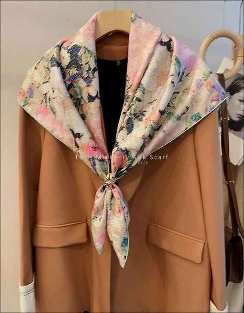 Head Scarf For Women's Hair Silk Like Head Scarf For Women 35x35 Inch ...