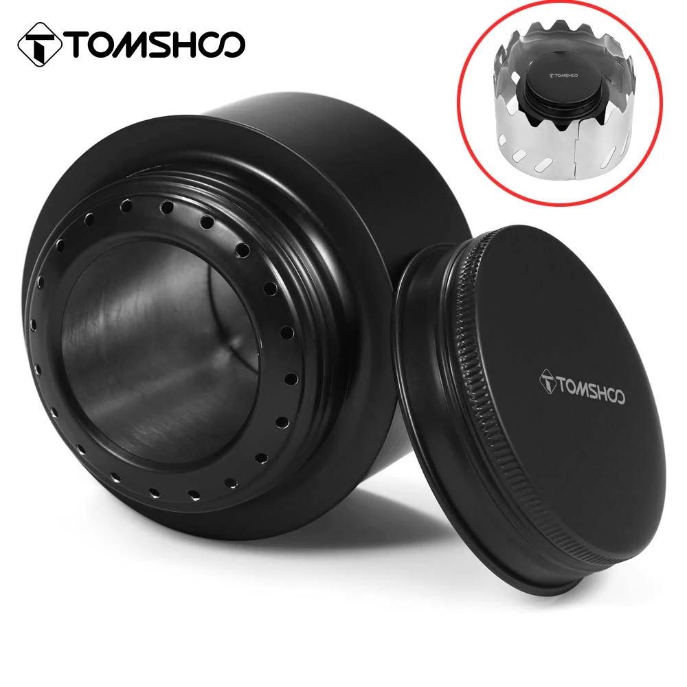 TOMSHOO Portable Mini Tourist Burner Aluminum Alloy Alcohol Burner with ...