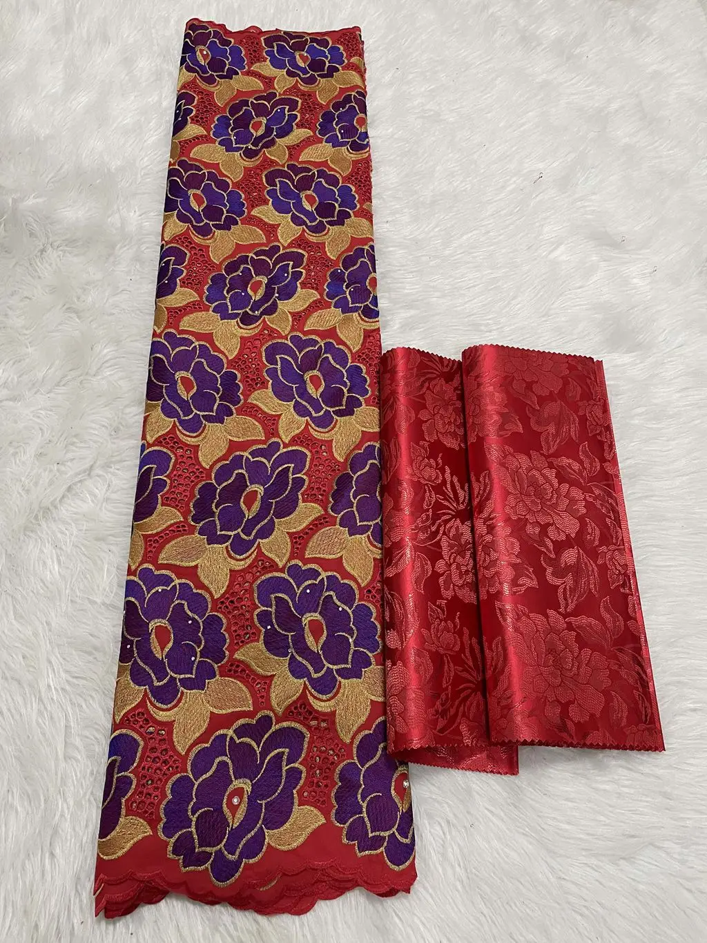 5Yards-African-Guipure-Cotton-Lace-Fabric-Matching-With-African-SEGO ...