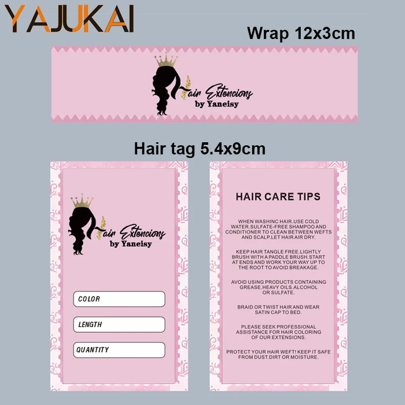 Hair-Tags-Wrap-For-Bundles-Custom-Self-adhesive-Sticker-12x3Cm ...