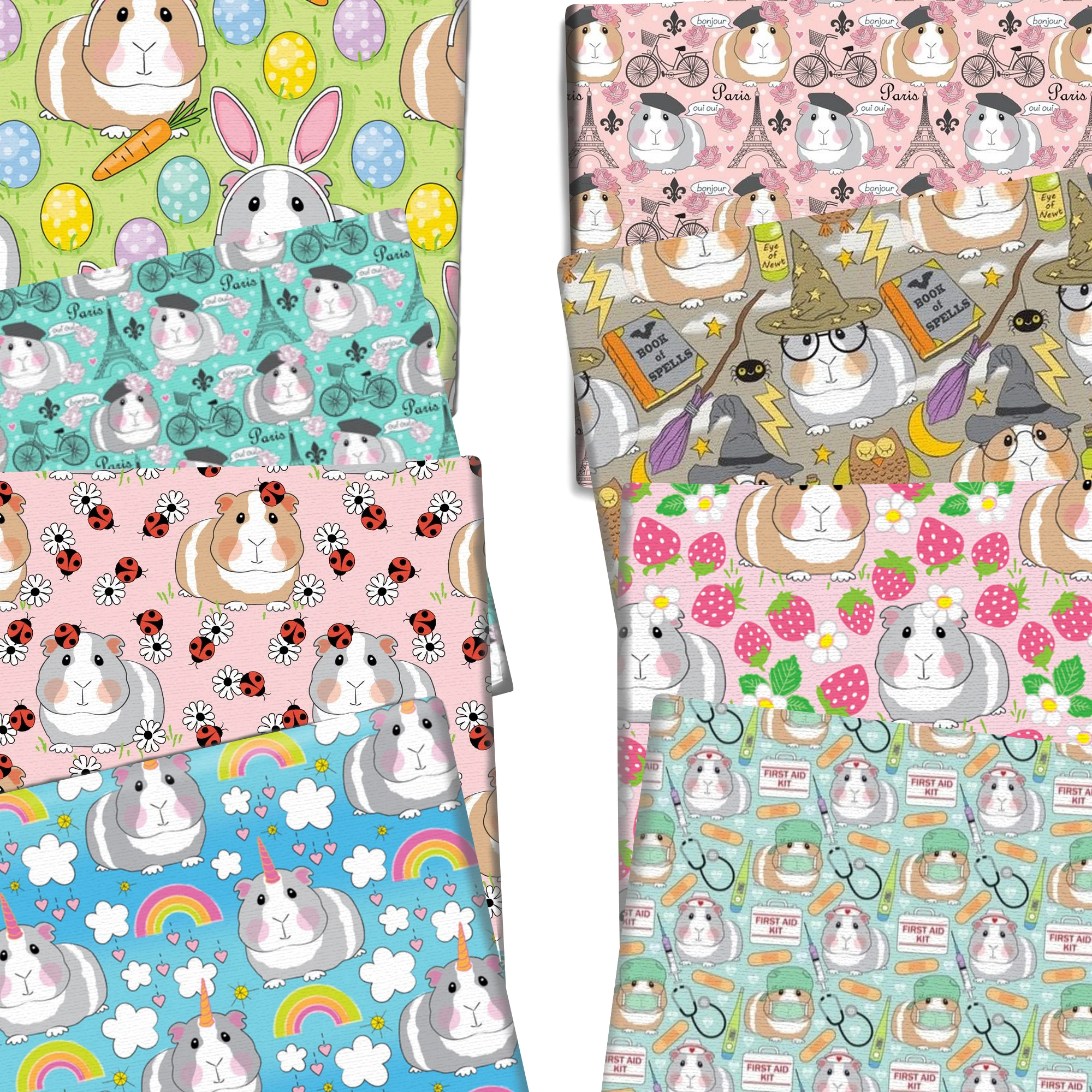 Guinea Pig Polyester Cotton/Satin/Pure Cotton Fabric Tissue Sewing ...