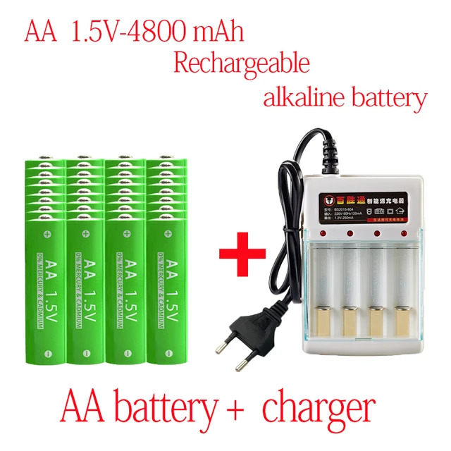 High Energy Efficiency LR6 AA Rechargeable Alkaline Battery, 57% OFF
